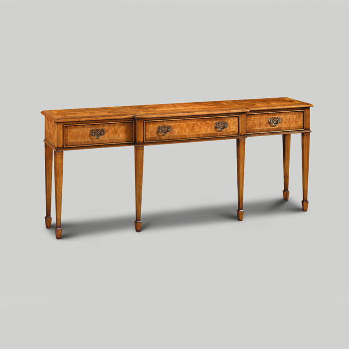 Iain James Furniture Walnut Breakfront Console Table AMC111 - Kings